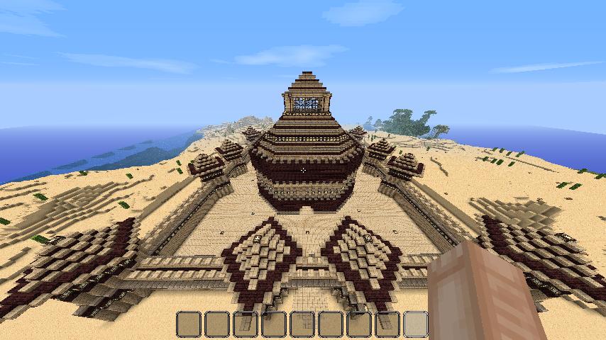 Castle in desert. Minecraft Map