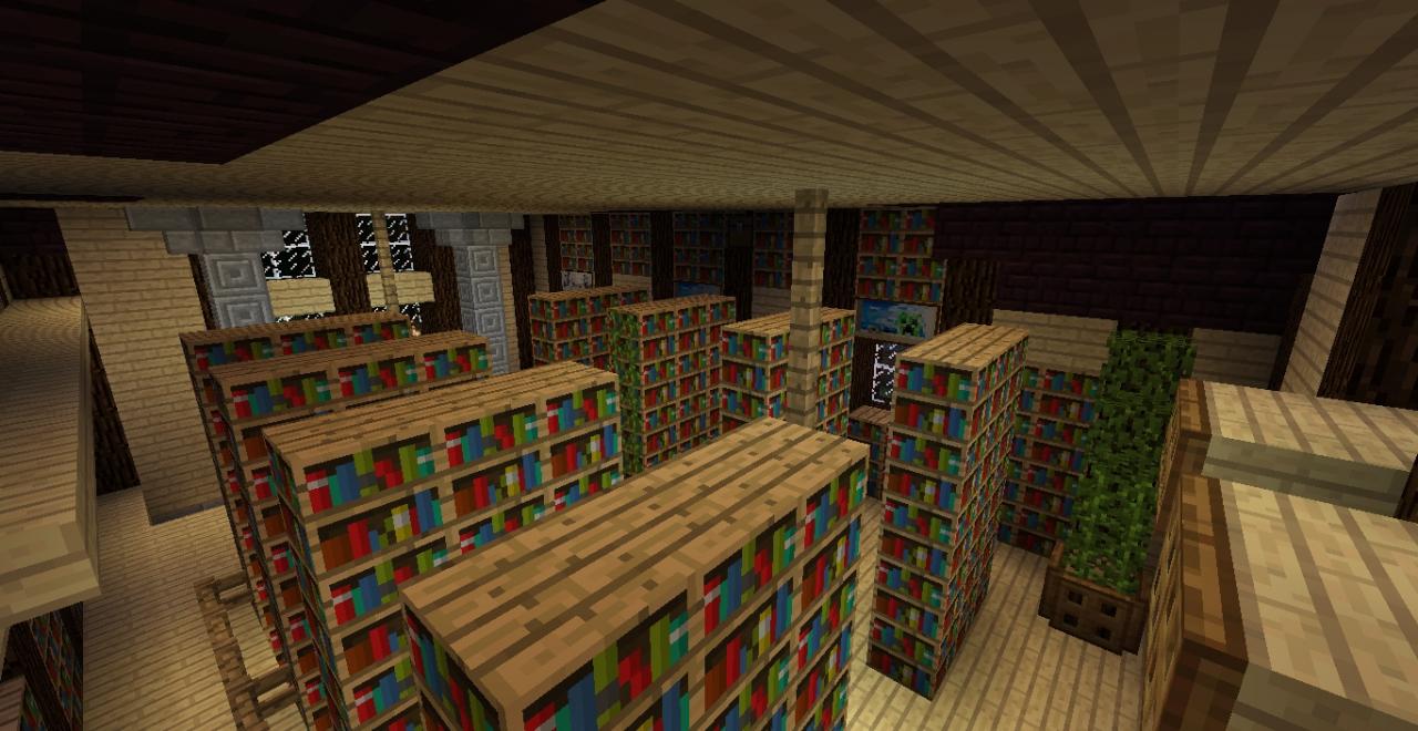 Ye old' Library Minecraft Map