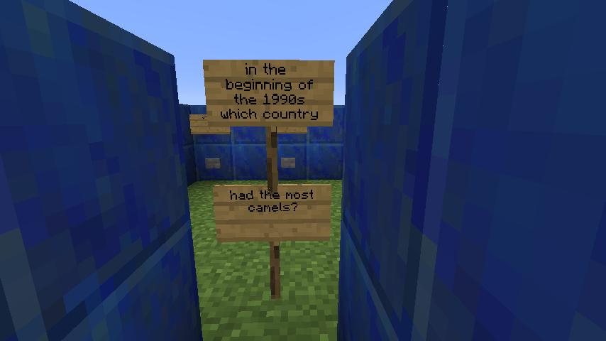 the 100 questions Minecraft Map