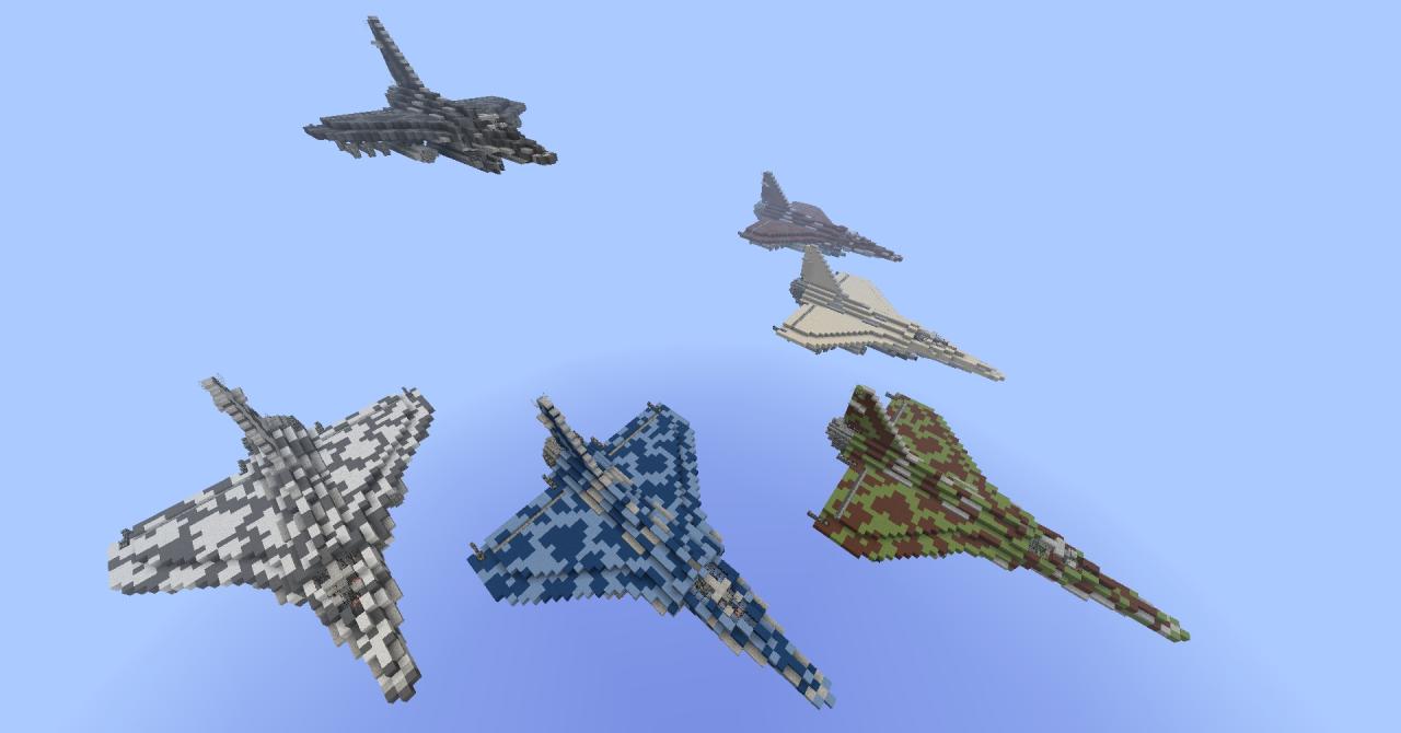 DASSAULT MIRAGE 2000 ~ V FORMATION Minecraft Map