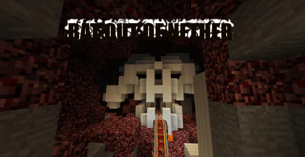 Bat Out of Nether- Rollercoaster Project Contest Minecraft Map