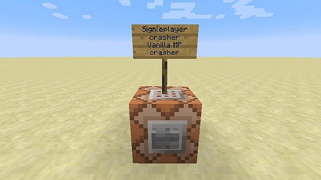 Server and sigleplayer crasher (13w39b) Minecraft Map