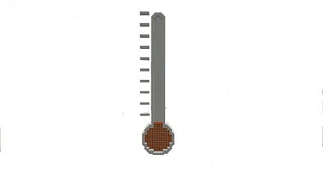 Minecraft Goal Thermometer Minecraft Map