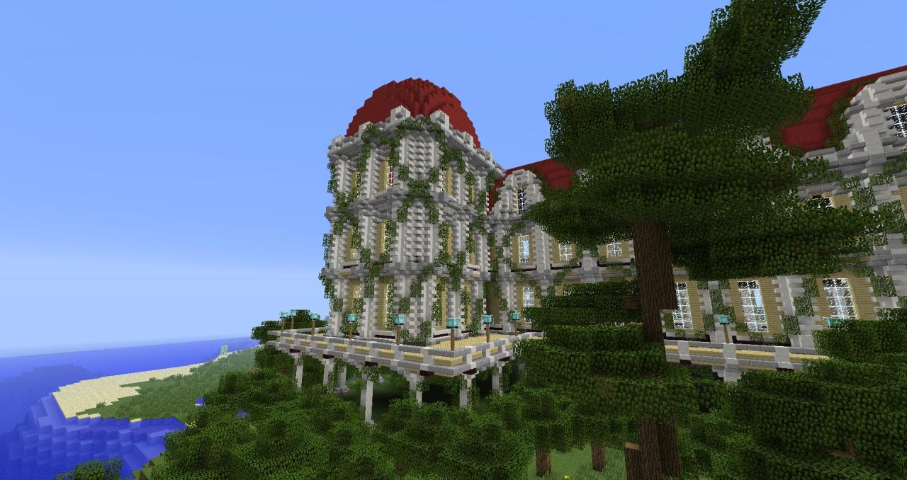 custom made spawn building. Minecraft Map