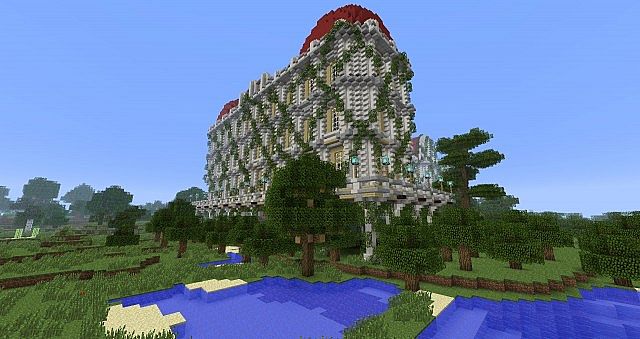 custom made spawn building. Minecraft Map