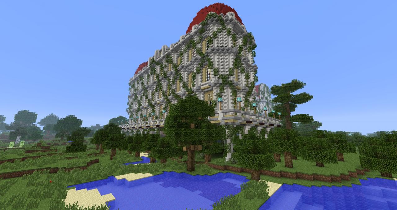 custom made spawn building. Minecraft Map
