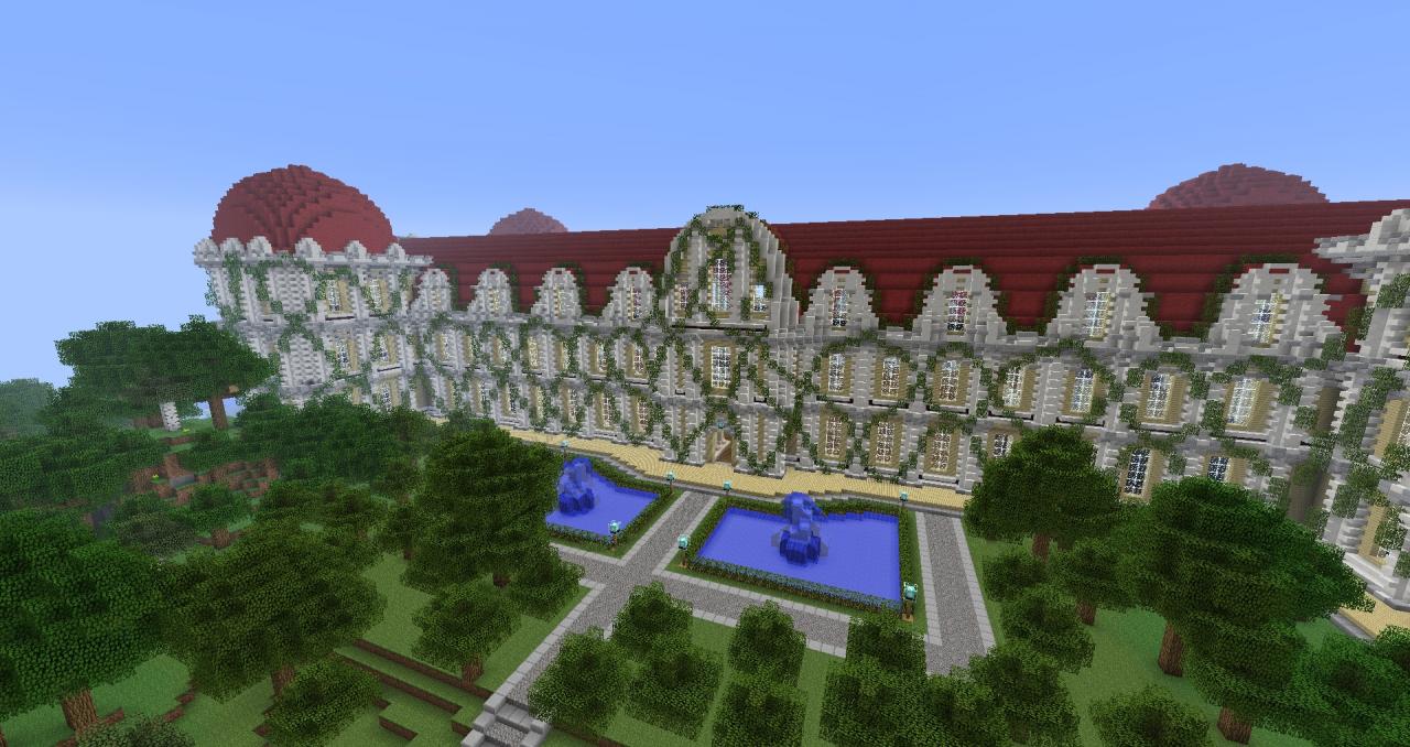 custom made spawn building. Minecraft Map
