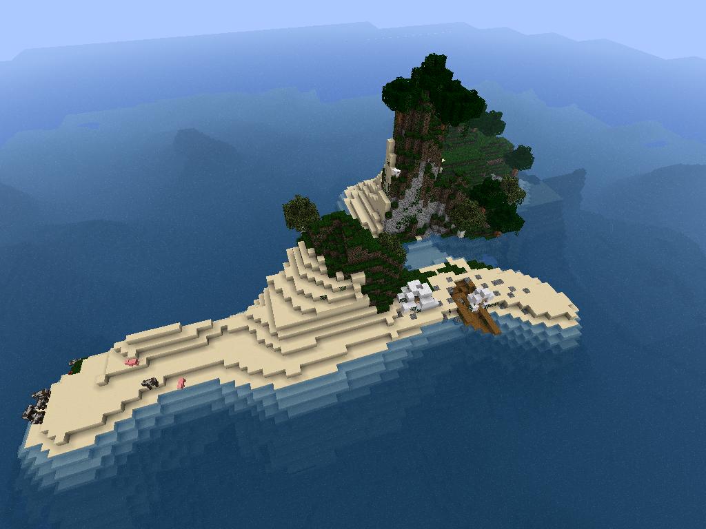 Stranded on a Survival Island Minecraft Map