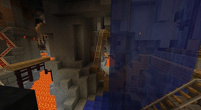 Cliffside coaster Minecraft Map