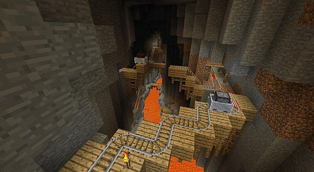 Cliffside coaster Minecraft Map