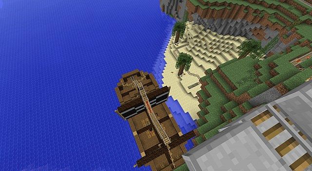 Cliffside coaster Minecraft Map