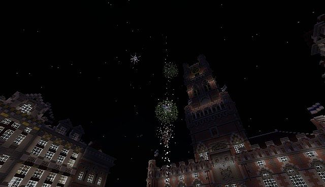 2nd Biggest FireWork Show Ever (above 7000 fireworks) Minecraft Map