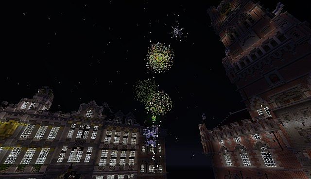 2nd Biggest FireWork Show Ever (above 7000 fireworks) Minecraft Map