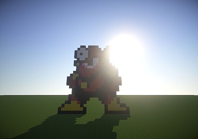 Metal Man Pixel Art Minecraft Map
