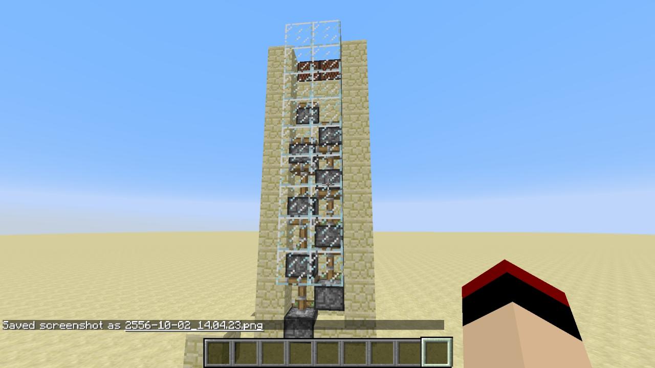 Simple redstone piston elevator [Challenged] Minecraft Map