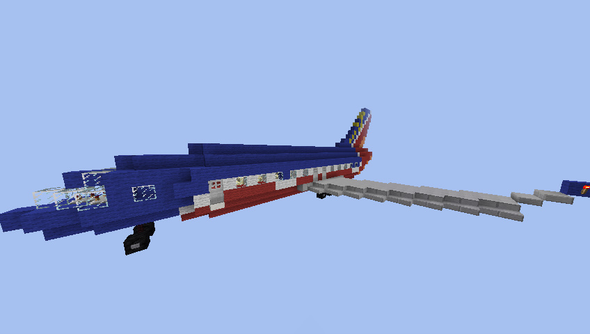 Boeing 737-300 Minecraft Map