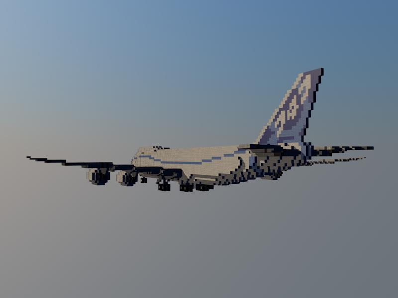 Boeing 747-8F (Boeing House Livery) Minecraft Map