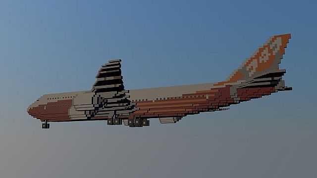 Boeing 747-8i (Sunrise Livery) Minecraft Map