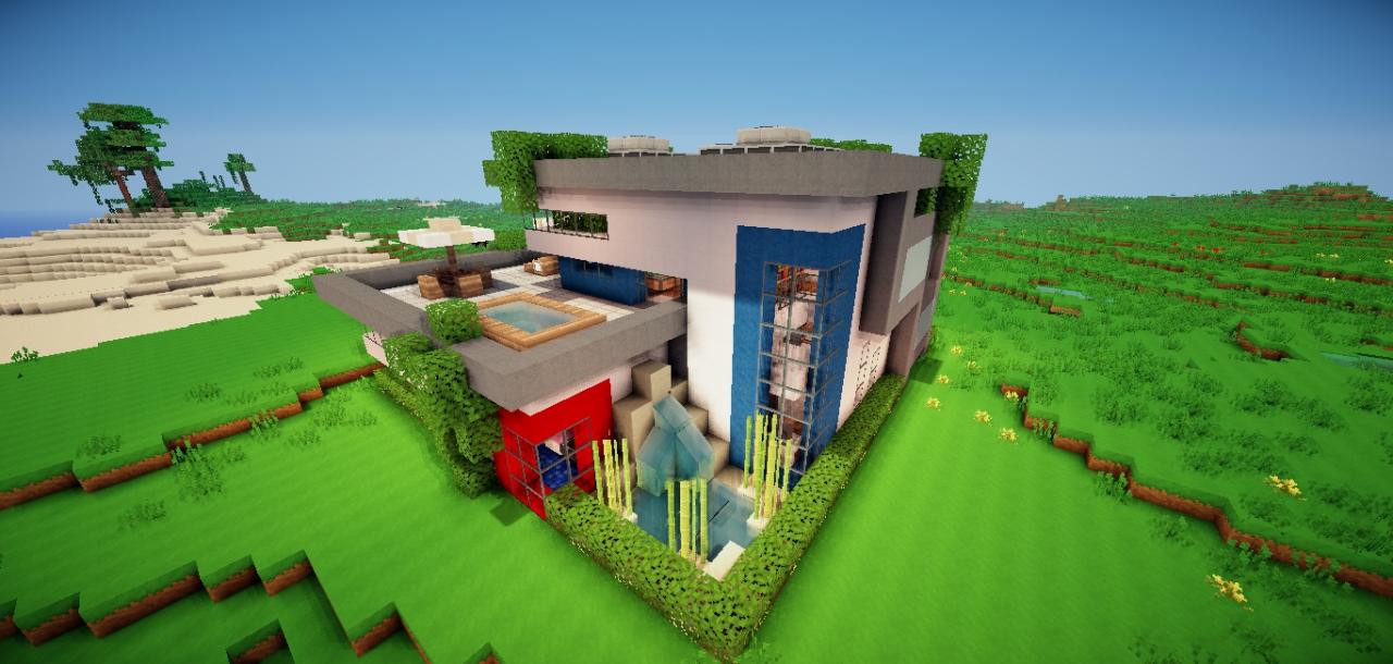 Cascade - Modern House Minecraft Map