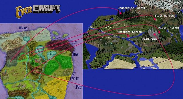 Evercraft Minecraft Map