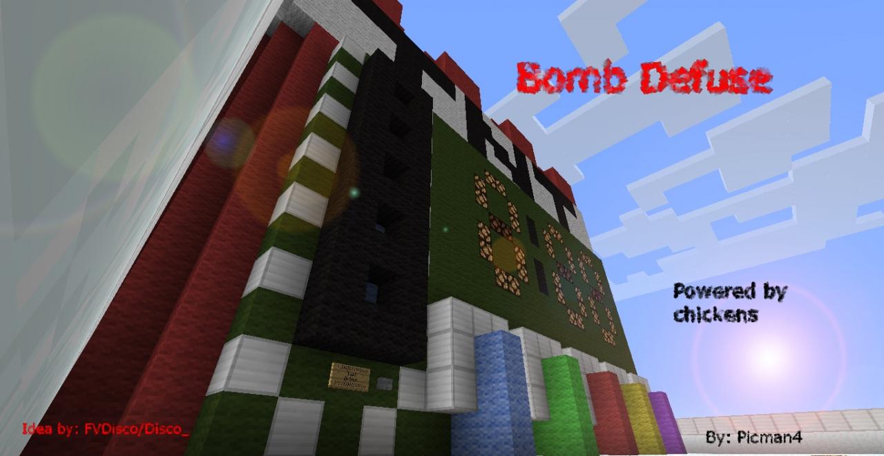 Bomb Defuse (Redstone Minigame) Minecraft Map