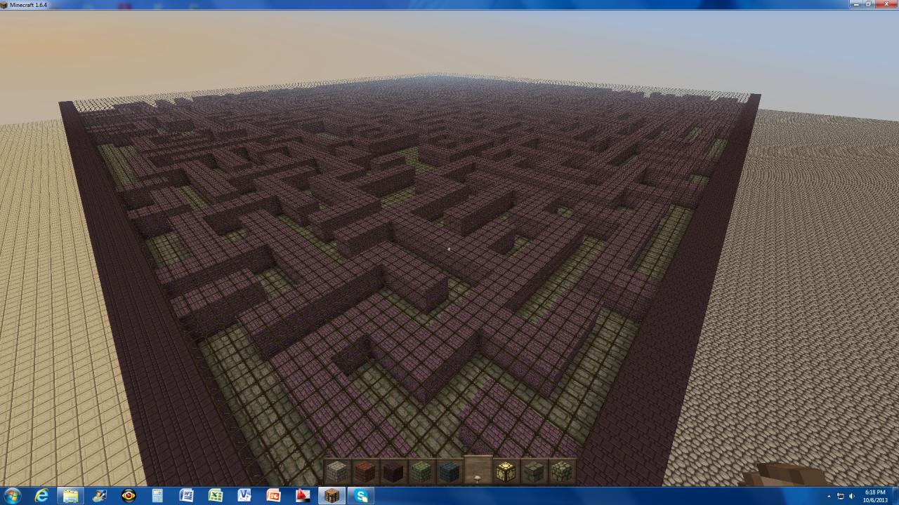 Purple Maze Minecraft Map