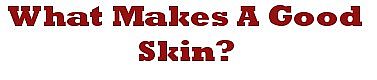 What Makes A Good Skin?