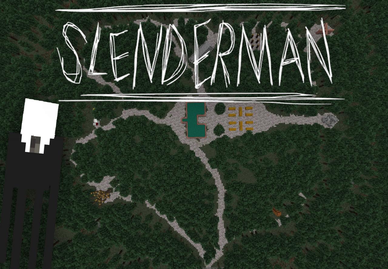 Minecraft Slenderman MAP 1.2.5 Minecraft Map