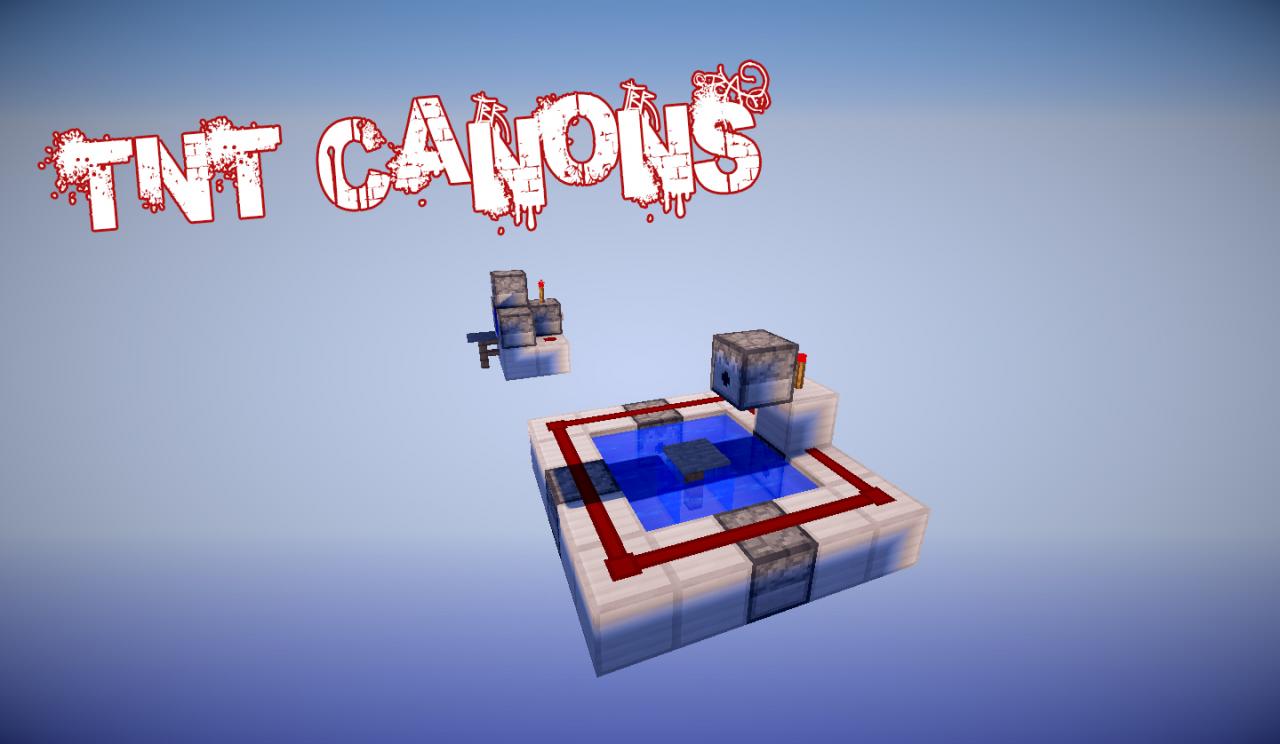 Simple TNT Canons [Very Compact] Minecraft Map