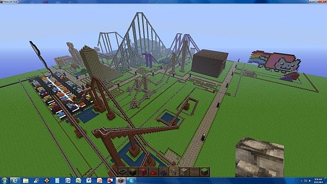 Roller Coaster Theme Park Minecraft Map