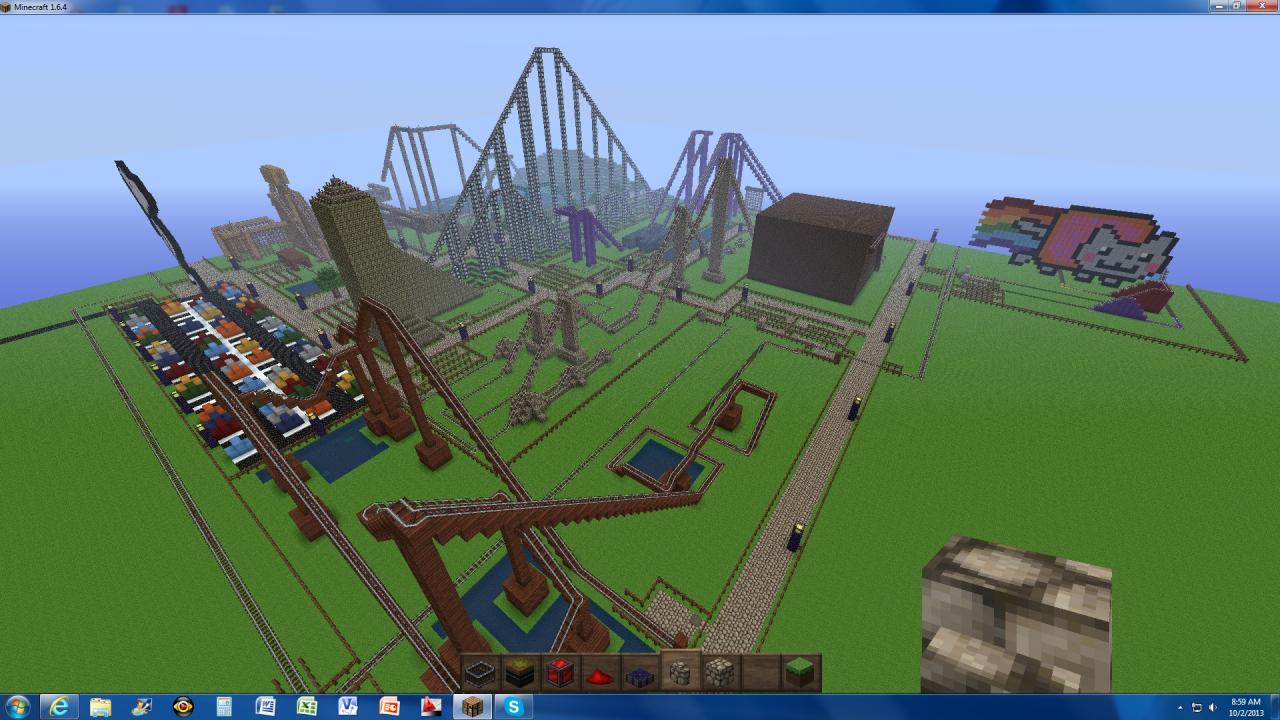 Roller Coaster Theme Park Minecraft Map
