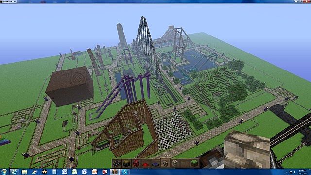Roller Coaster Theme Park Minecraft Map