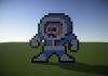 Ice Man Pixel Art Minecraft Map