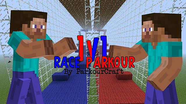 1v1 Racing Parkour! (Video Includeed) Minecraft Map