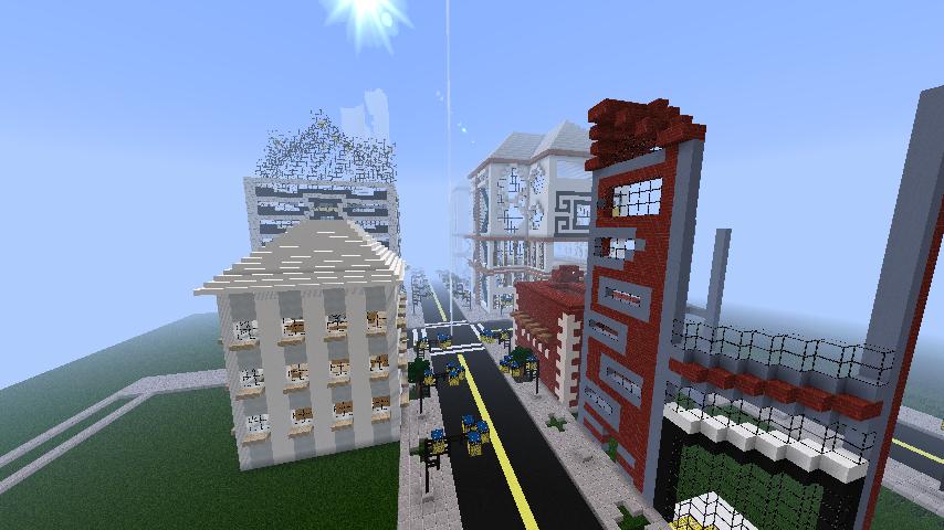 Small town,Pier and Bridge Minecraft Map