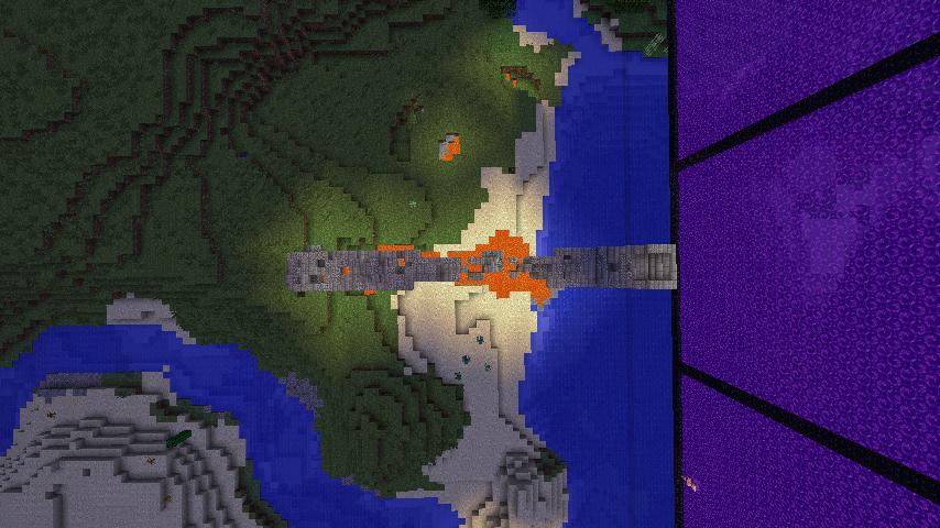 World's Largest Nether Portal Minecraft Map