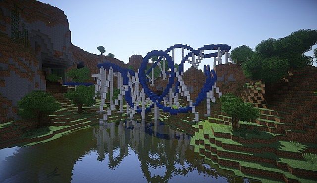 Blue Serpent - Mega Coaster Minecraft Map