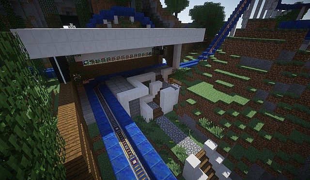 Blue Serpent - Mega Coaster Minecraft Map