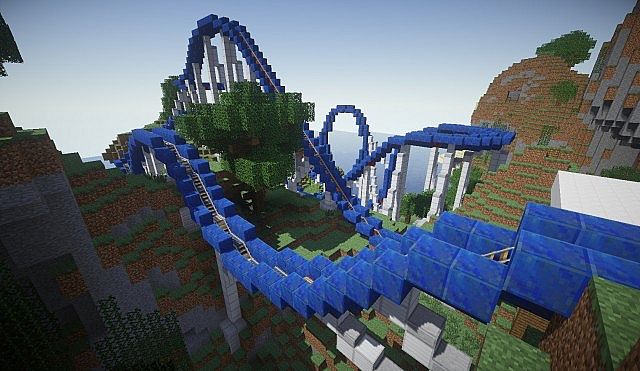 Blue Serpent - Mega Coaster Minecraft Map