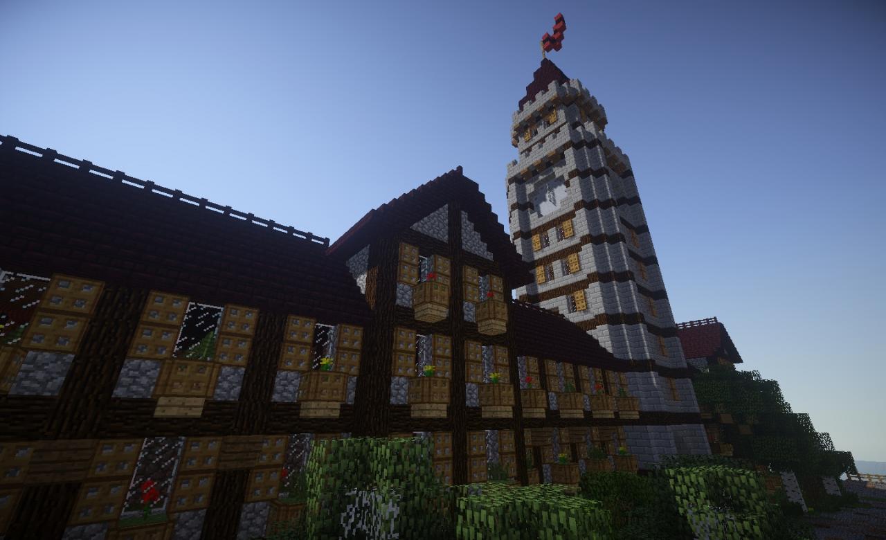 Medieval Town Hall Minecraft Map