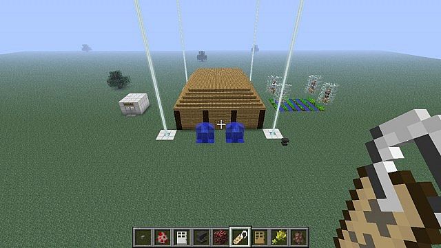 THE HOME IN THE FLAT LAND Minecraft Map