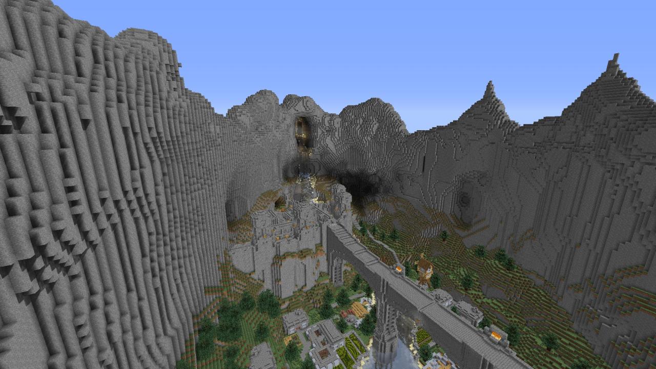 Dwarven ravine Minecraft Map