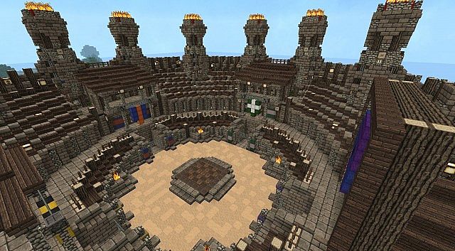 Medieval Style Arena Minecraft Map