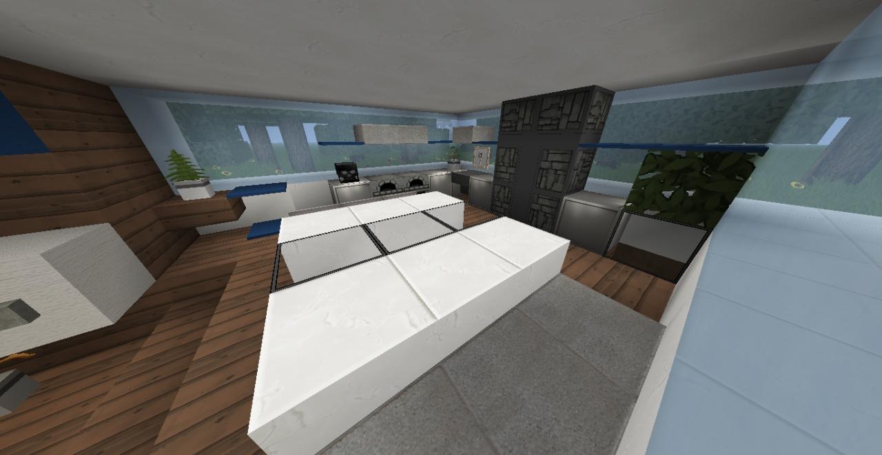 Blue house Minecraft Map