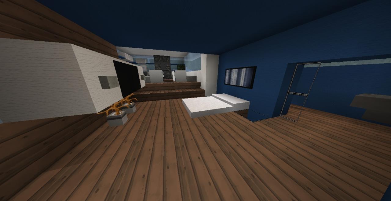 Blue house Minecraft Map