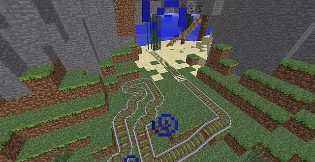 the CRAZY coaster (TU3) Minecraft Map