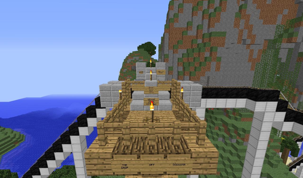 The Drop. (Roller coaster Contest) Minecraft Map