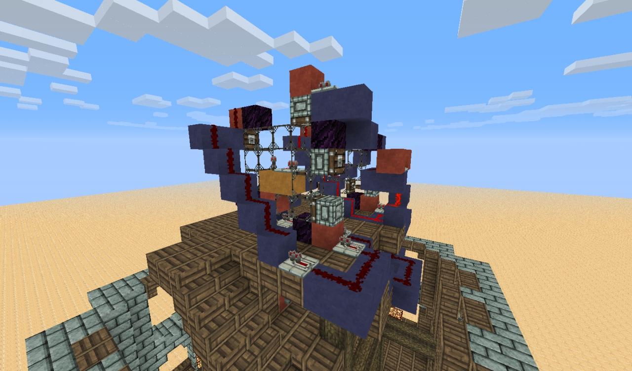 Glitchy piston updates in tape cicuit Minecraft Map