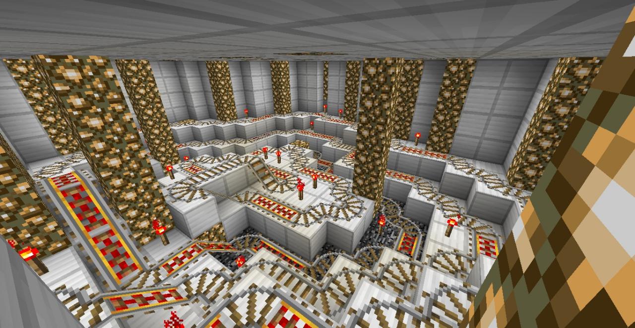 THE BIGGEST ROLLERCOASTER KNOWN SO FAR IN THE MINECRAFT WORLD Minecraft Map