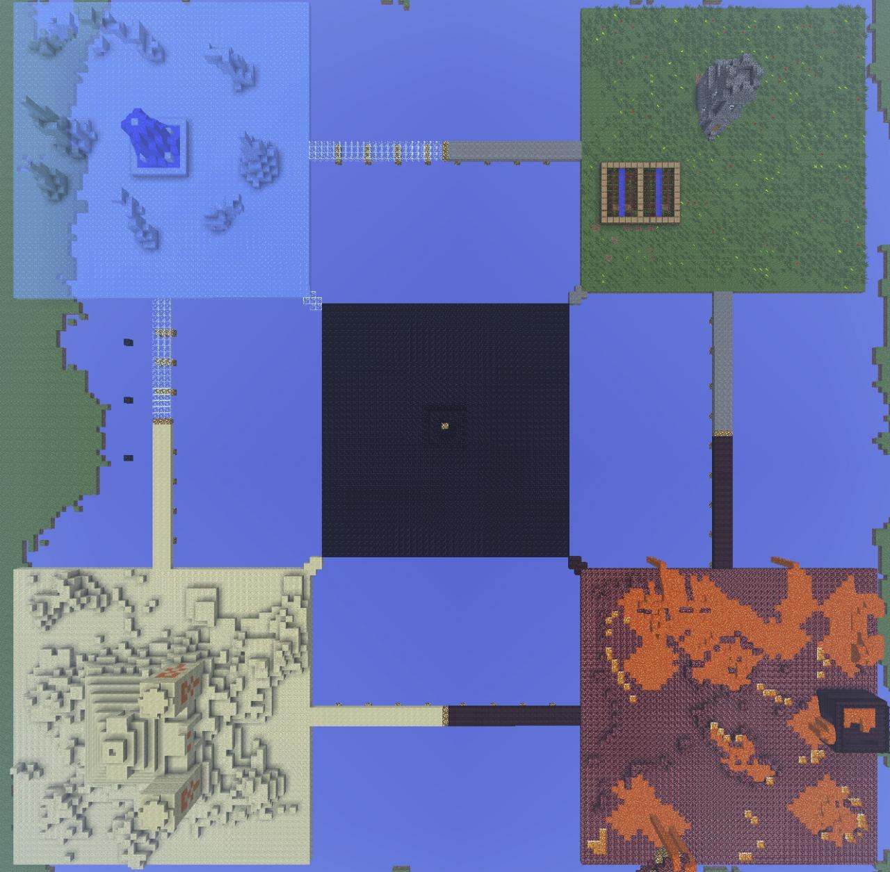 5 islands Pvp map Minecraft Map